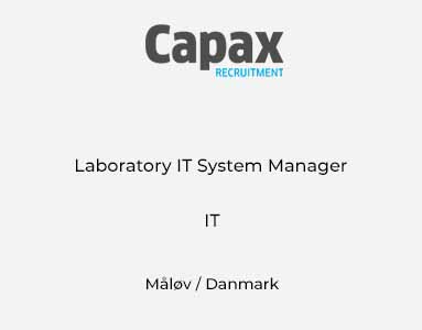 Laboratory IT System Manager - Capax Recruitment