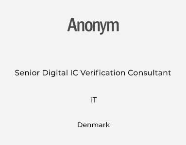 Senior Digital IC Verification Consultant - Capax Recruitment